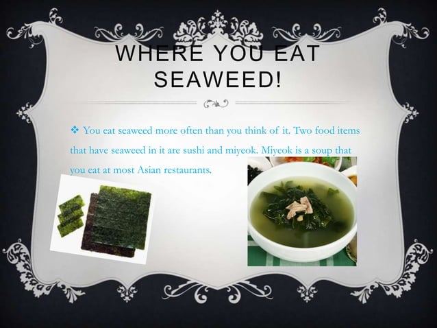 Seaweed slideshow | PPTX