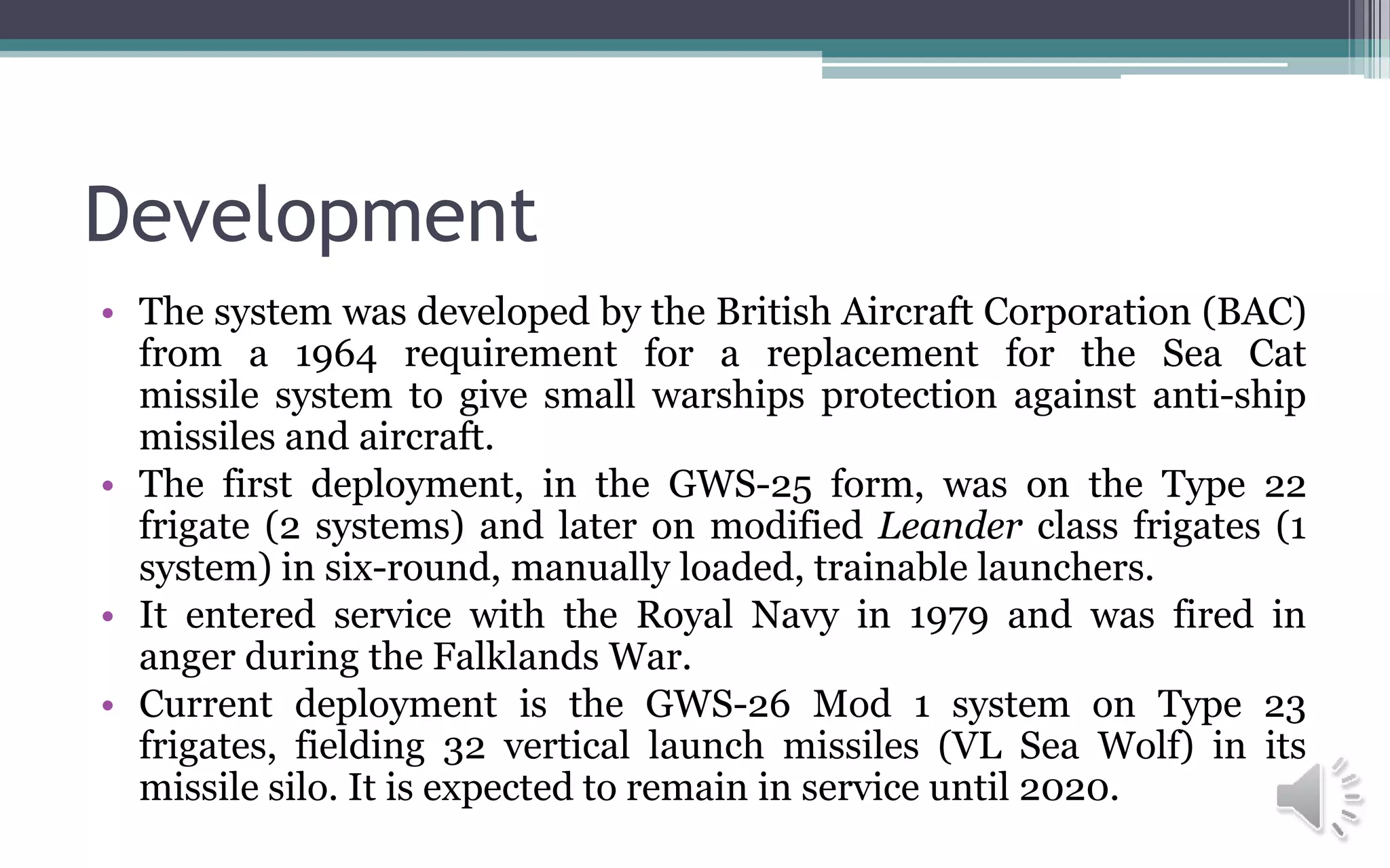 Sea wolf missile | PPTX