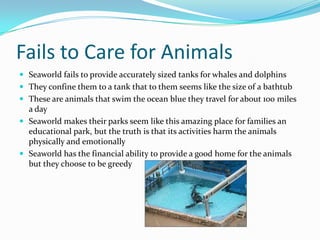 Seaworld Cruelty Presentation | PPTX