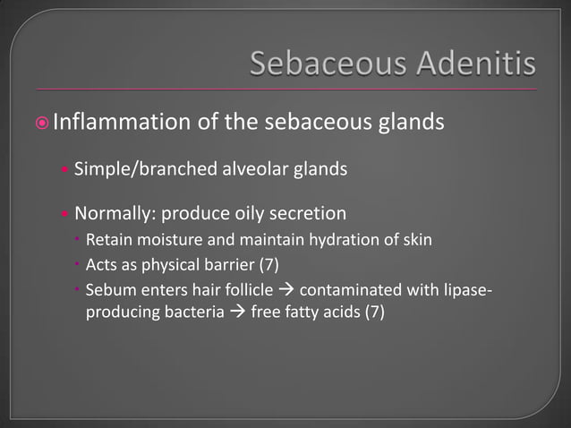 Sebaceous Adenitis | PPT