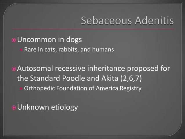 Sebaceous Adenitis | PPT