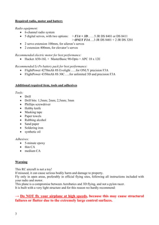 Sebart Wind S 110e assembly manual | PDF