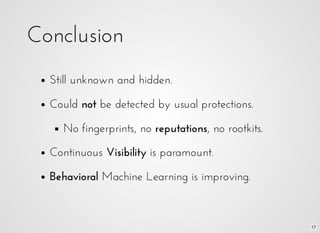 Robots against robots: How a Machine Learning IDS detected a novel Linux Botnet / SEBASTIAN ...