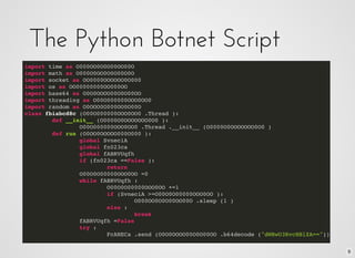 Robots against robots: How a Machine Learning IDS detected a novel Linux Botnet / SEBASTIAN ...