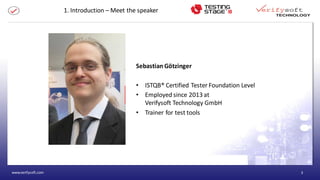 MASTER-CLASS: "CODE COVERAGE ON Μ-CONTROLLER" Sebastian Götzinger | PPT