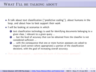 Utility Theory, Minimum Effort, and Predictive Coding | PDF