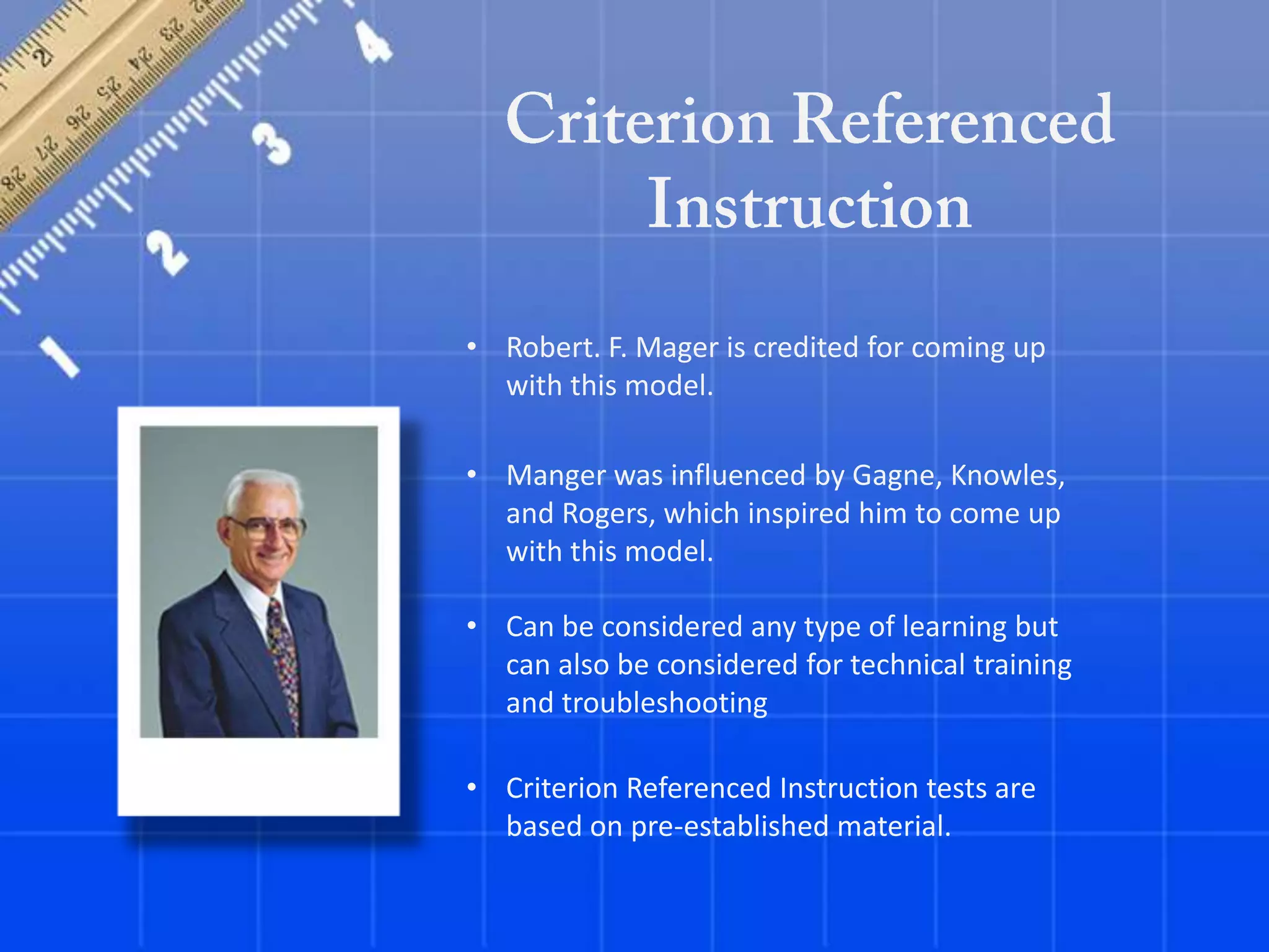 Sebastian pena criterion referenced instruction_and_addie_model | PPTX
