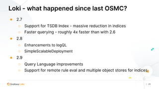OSMC 2023 | What’s new with Grafana Labs’s Open Source Observability stack by Sebastian Schubert ...