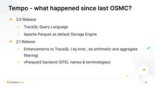OSMC 2023 | What’s new with Grafana Labs’s Open Source Observability stack by Sebastian Schubert ...