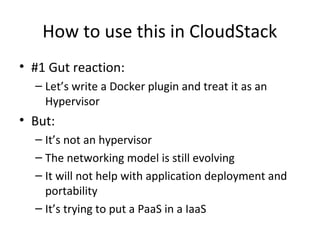 Sebastien goasguen cloud stack and docker | PPT | Cloud Computing | Internet