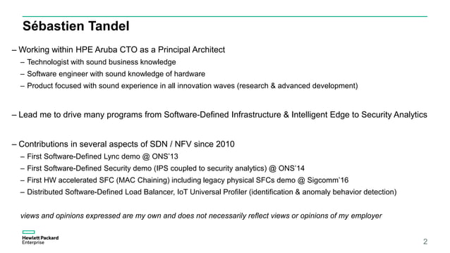 SBRC'17 discussion panel about NFV and SDN | PPT
