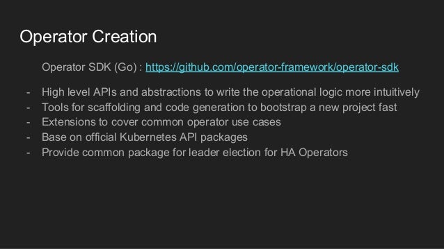 Operator Sdk For K8s Using Go