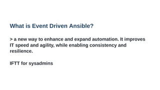 OSMC 2022 | IGNITE: Event Driven Ansible by Sebastian Gumprich | PPT