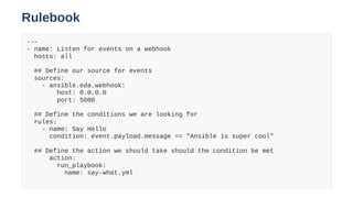 OSMC 2022 | IGNITE: Event Driven Ansible by Sebastian Gumprich | PPT