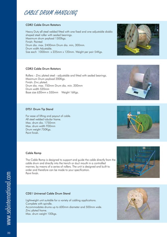SEB - Cable Pulling & Cable Laying Equipment For Low & High Voltage ...