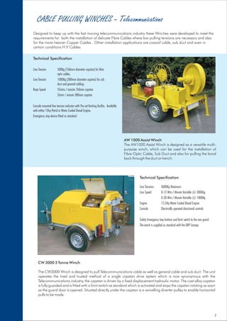 SEB - Cable Pulling & Cable Laying Equipment For Low & High Voltage ...