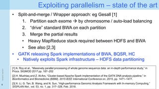 Design and evaluation of a genomics variant analysis pipeline using GATK Spark tools | PPT