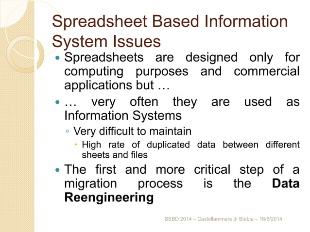 Reverse Engineering of Data Models from Legacy Spreadsheets-Based ...