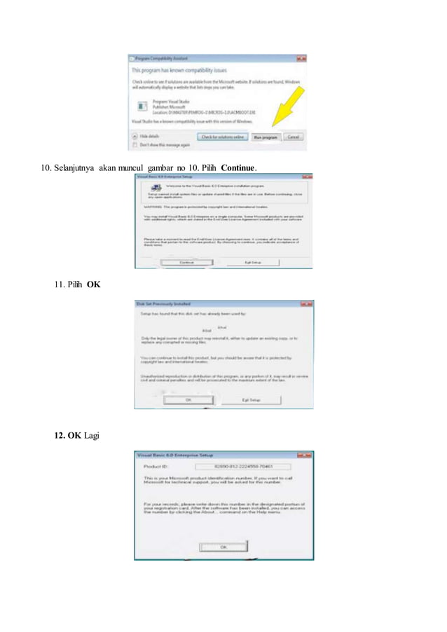 Sebelum menginstall vb6 pada windows 7 | PDF