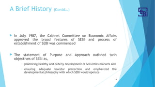 Security and Exchange board of India - About | PPT