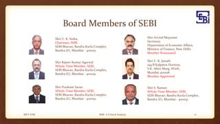 SEBI - Security Exchange Board of India | PDF