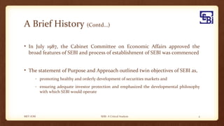 SEBI - Security Exchange Board of India | PDF