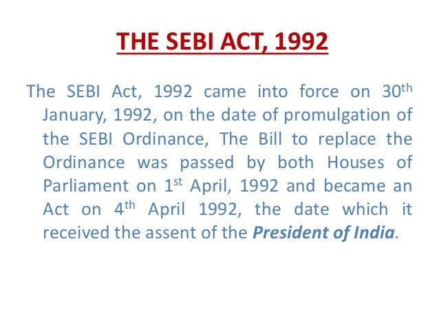 SEBI-Securities and Exchange Board of India