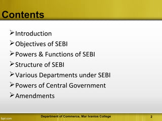 SEBI ACT | PPT