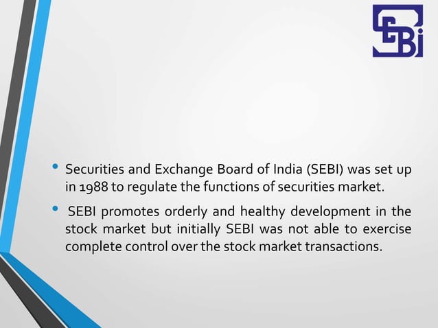 Sebi and regulations | PPT