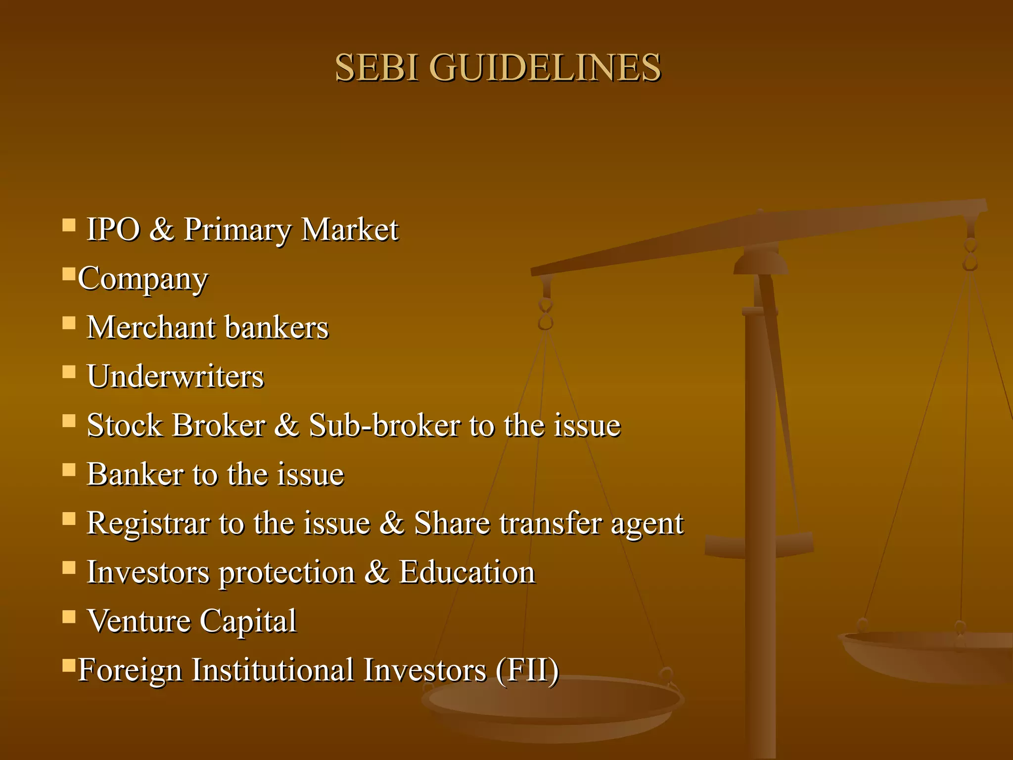 Sebi guidelines | PPT