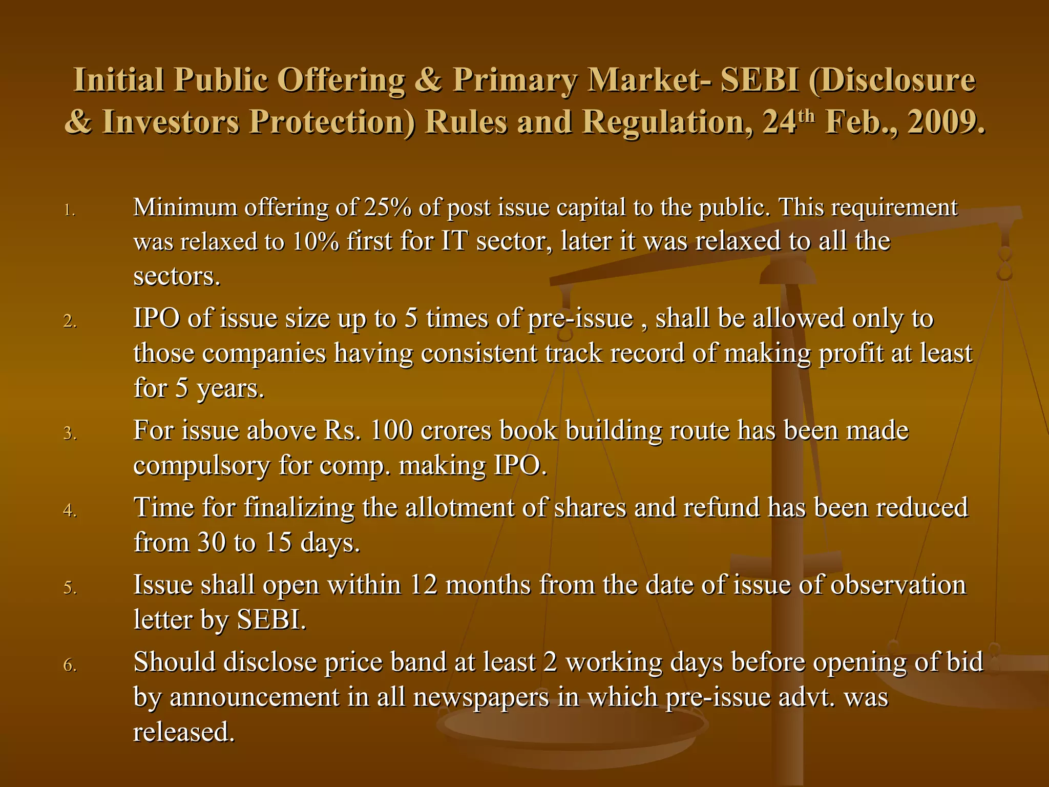 Sebi guidelines | PPT