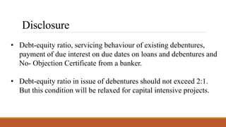 Sebi guidelines for debentures | PDF