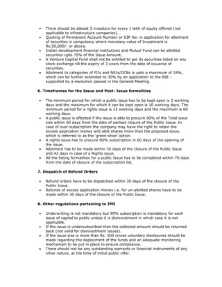 Sebi guidelines for ip os | PDF