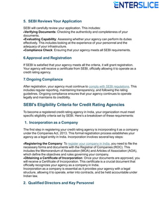 SEBI Registration Process and Eligibility Criteria for Credit Rating ...