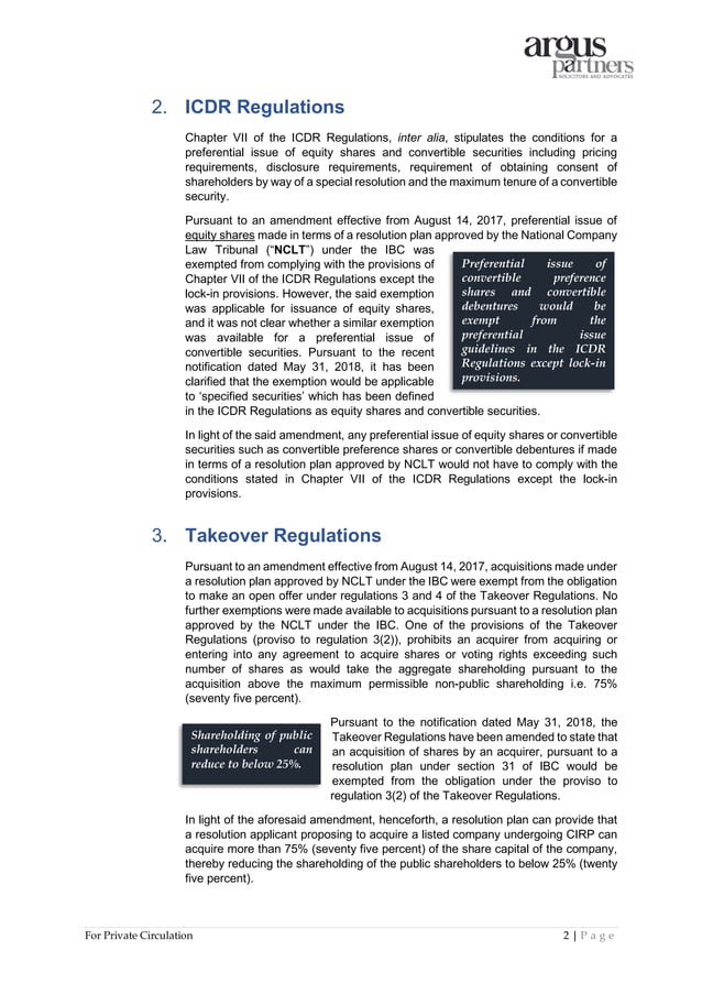 Sebi Regulations and IBC | PDF | Business Accounting & Finance | Business