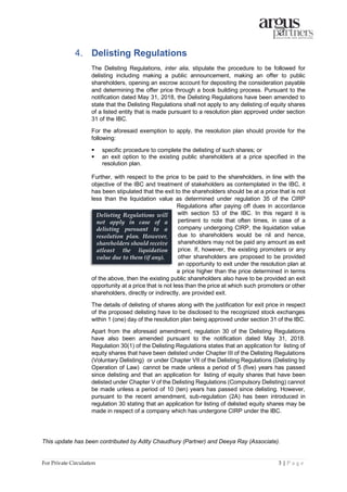 Sebi Regulations and IBC | PDF