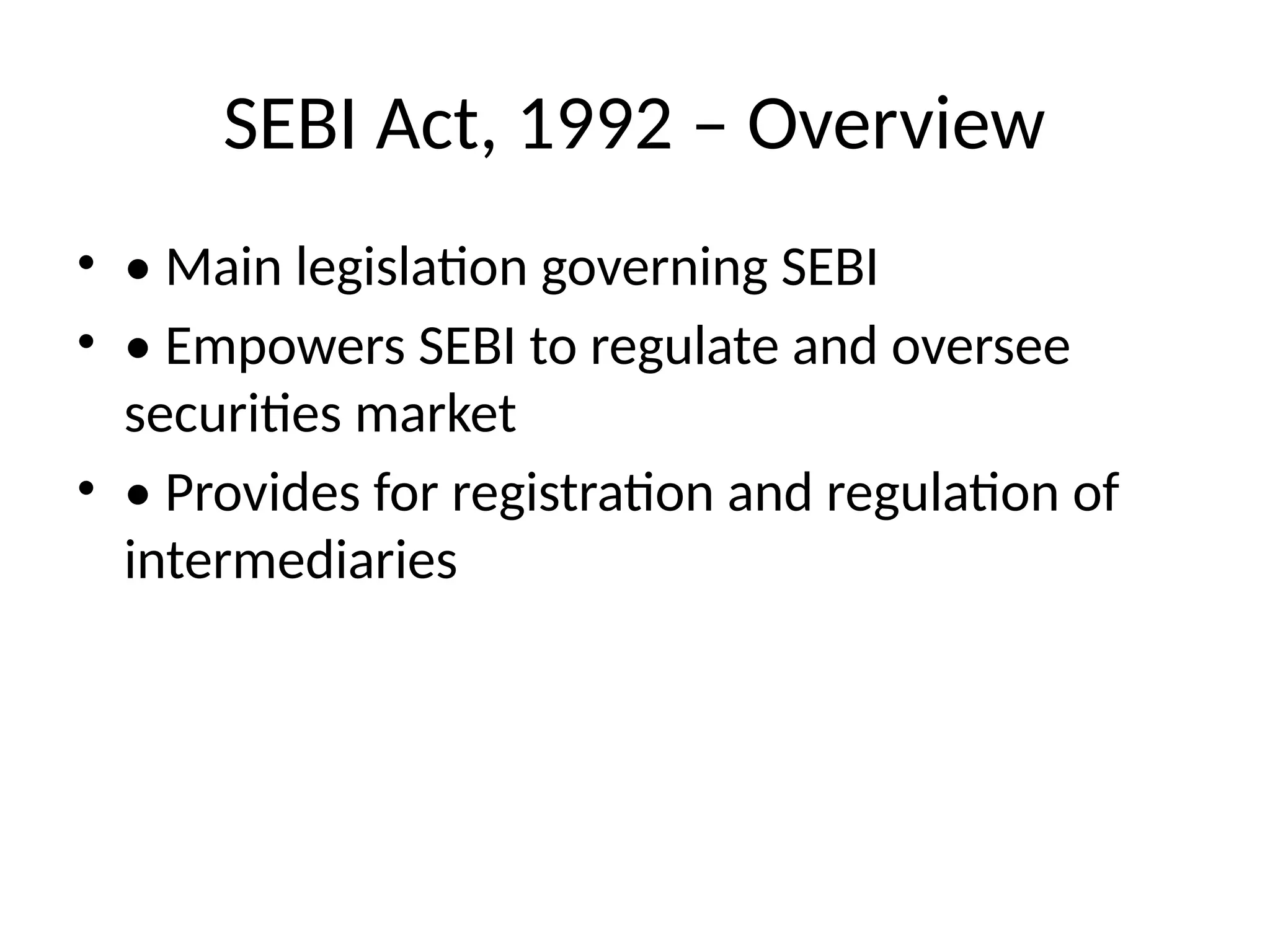 SEBI_Related_rules and regulations Laws_Presentation.pptx