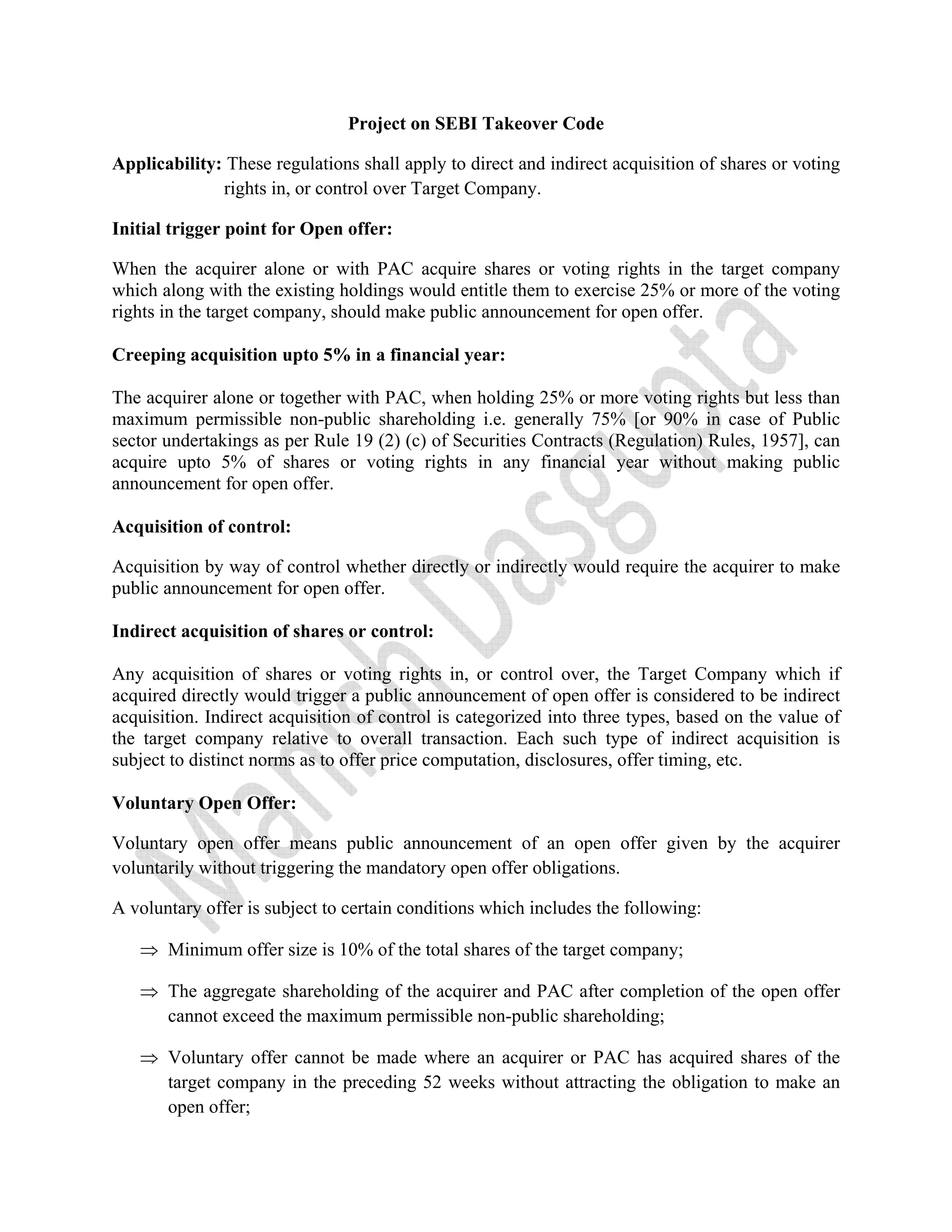 Sebi sast project | PDF