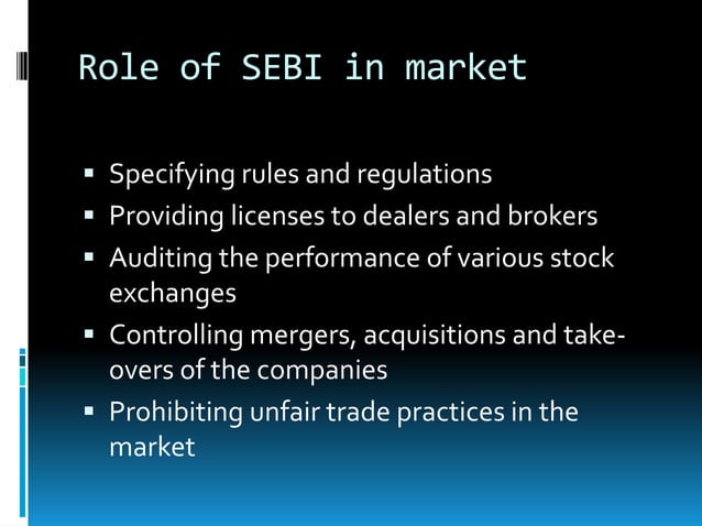 Security Exchange Board of India (SEBI) | PPTX