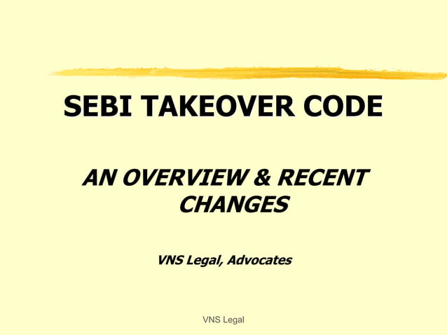 SEBI TAKEOVER CODE_NOV2011.ppt