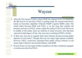 SEBI VS PACL: Trouble in Paradise | PDF