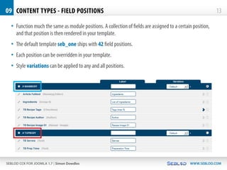 Simon Dowdles - Seblod CCK | PDF | Web Design and HTML | Internet
