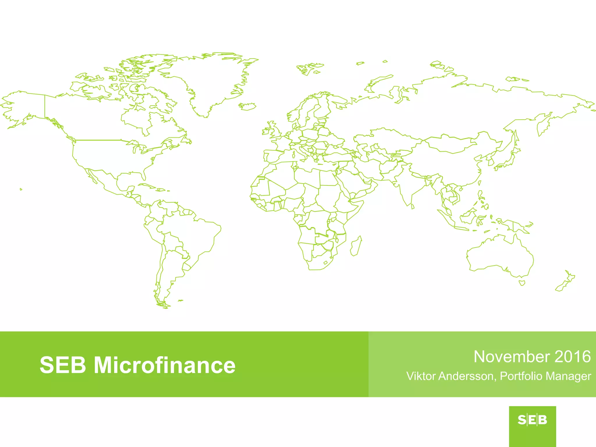 SEB Microfinance Viktor Andersson | PDF