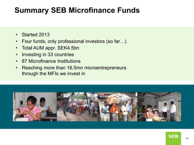 SEB Microfinance Viktor Andersson | PPT