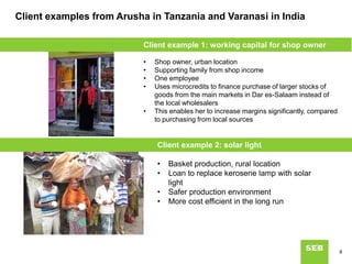 SEB Microfinance Viktor Andersson | PPT