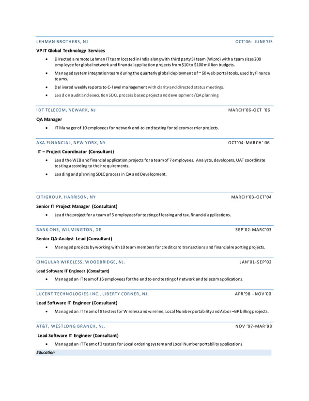 Senior Project Manager | PDF