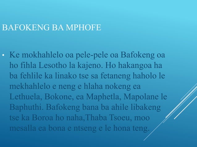 SEBOKO SA BAFOKENG | PPTX