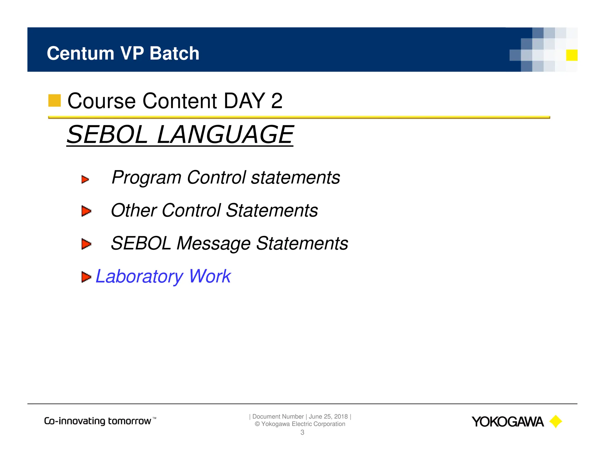SEBOL_DAY1_r0.00 for yokogawa sebol programing | PDF