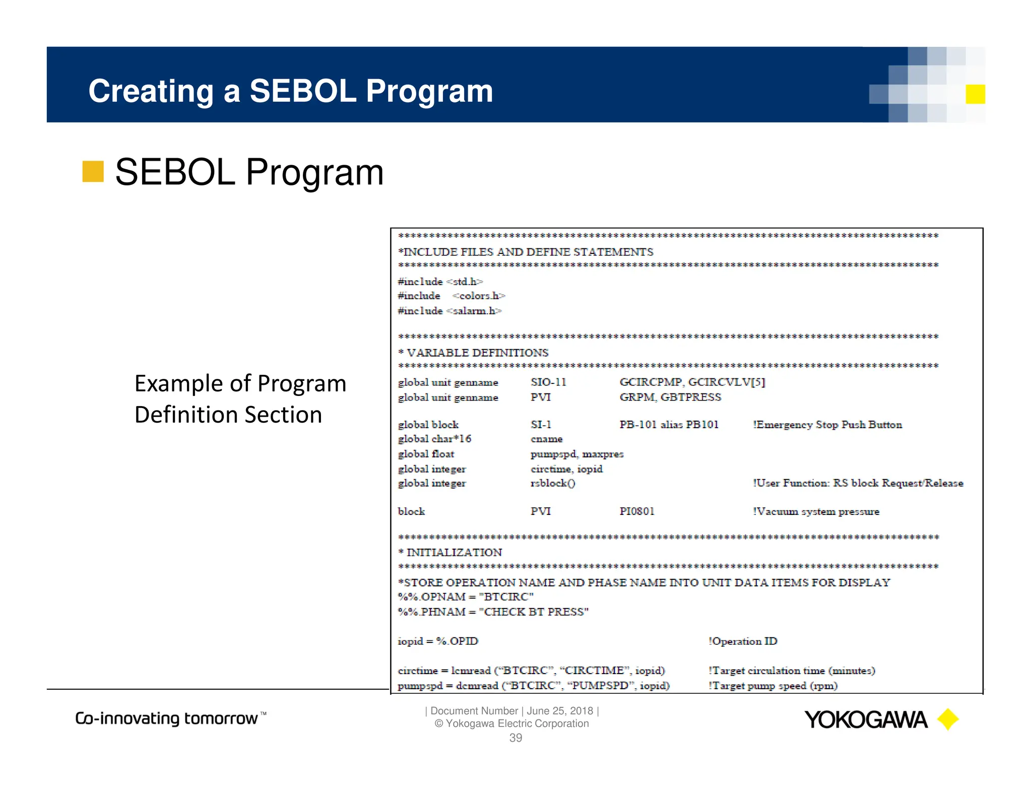 SEBOL_DAY1_r0.00 for yokogawa sebol programing | PDF