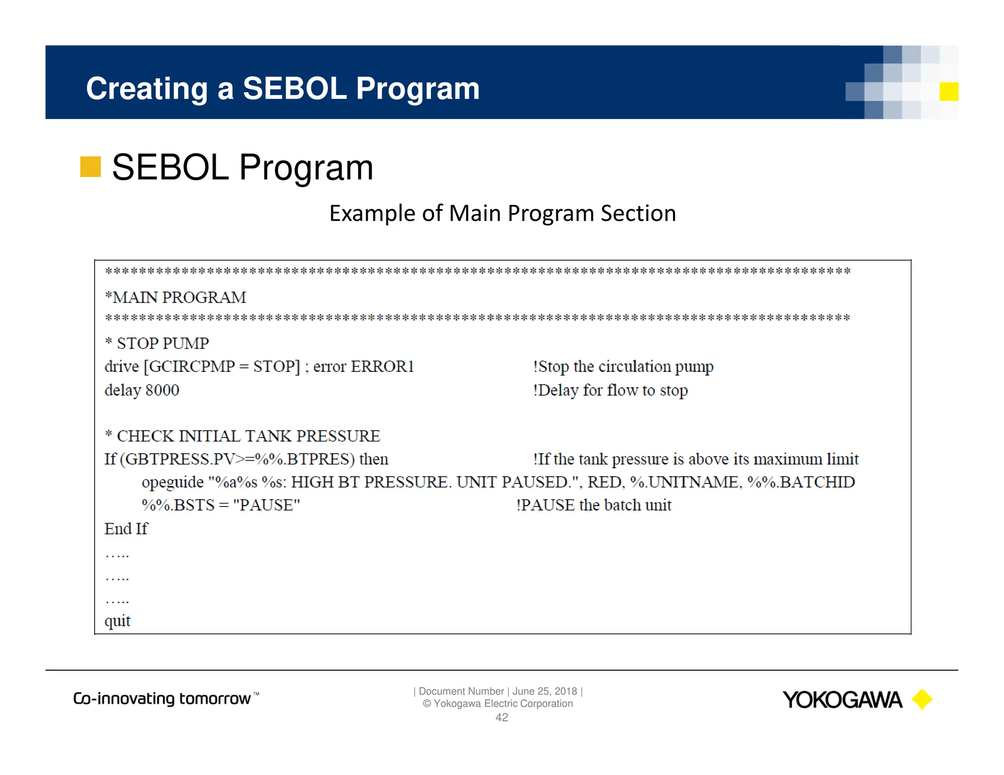 SEBOL_DAY1_r0.00 for yokogawa sebol programing | PDF